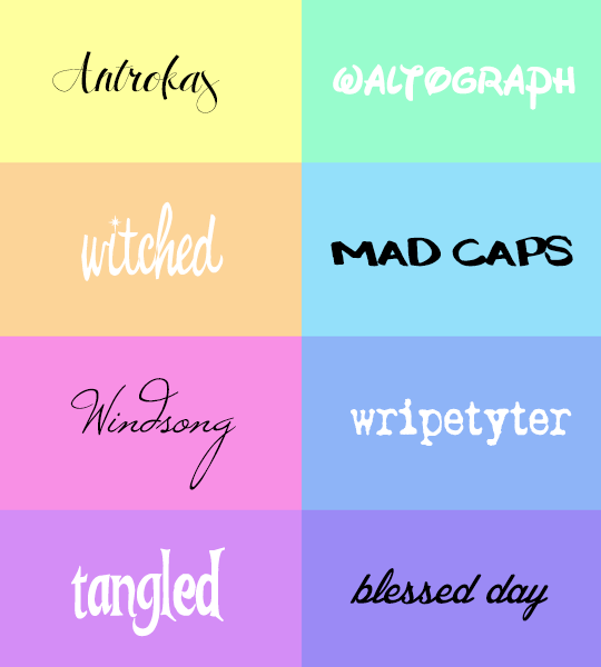 Font Pack 3 by CandyCaneGraphics on DeviantArt