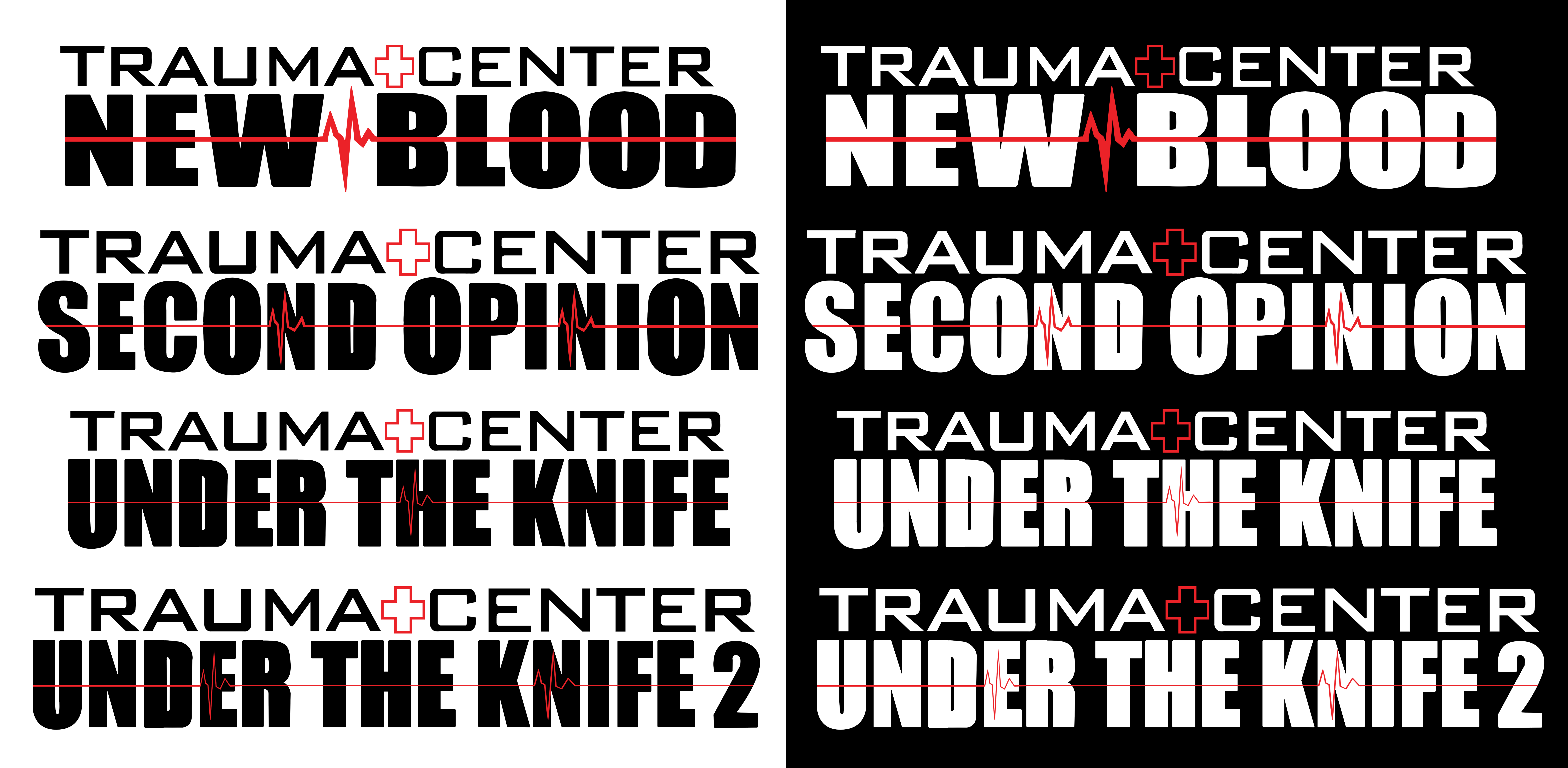 Trauma Center Series Logos by Aileen-Rose on DeviantArt