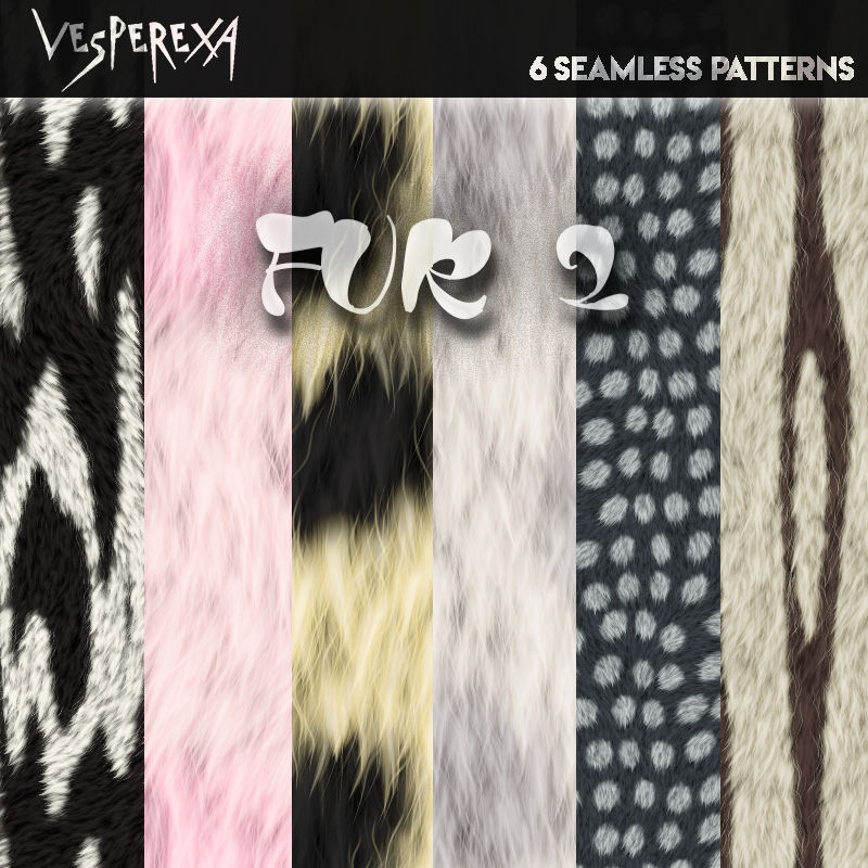 Seamless Fur Textures Pack 2 by Vesperexa by Vesperexa on DeviantArt