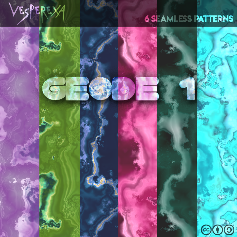 Geode Patterns 1 by Vesperexa on DeviantArt