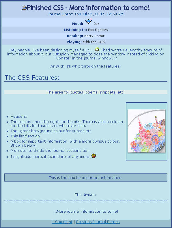 Basic Blue CSS by MaskedVengeance on DeviantArt