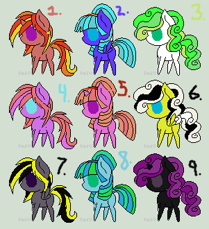 MLP Color Adopts by Sbscomics3098 on DeviantArt