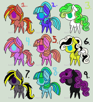 MLP Color Adopts by Sbscomics3098 on DeviantArt