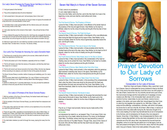 Prayer Devotion to the Our Lady of Sorrows by AuroraSwirls on DeviantArt