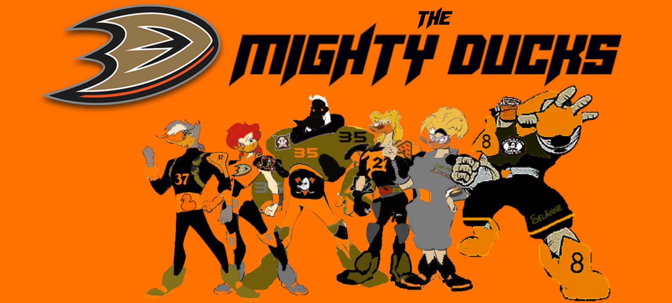 The Mighty Ducks in Anaheim Ducks mode by DraginKYle44 on DeviantArt