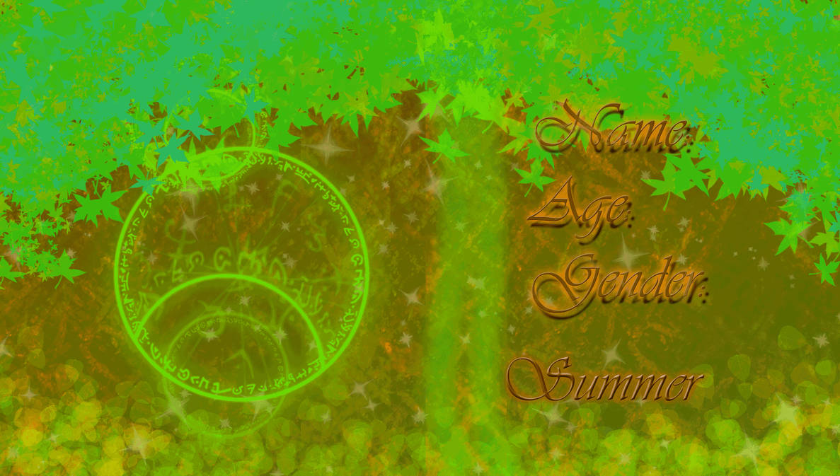 Summer Application Template by SeedSprouts on DeviantArt