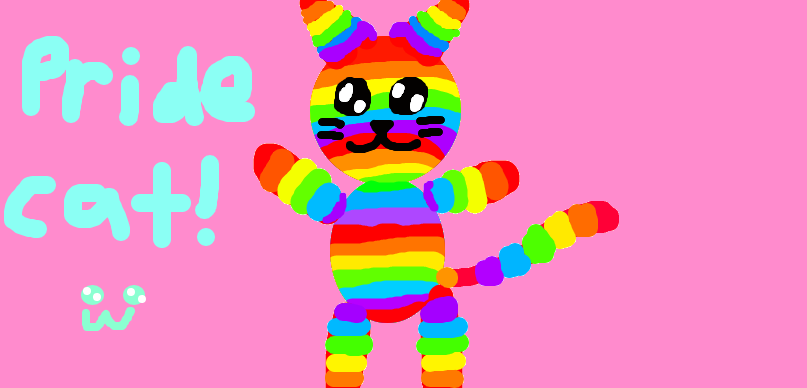 pride cat by Kirbysoniccat5430 on DeviantArt