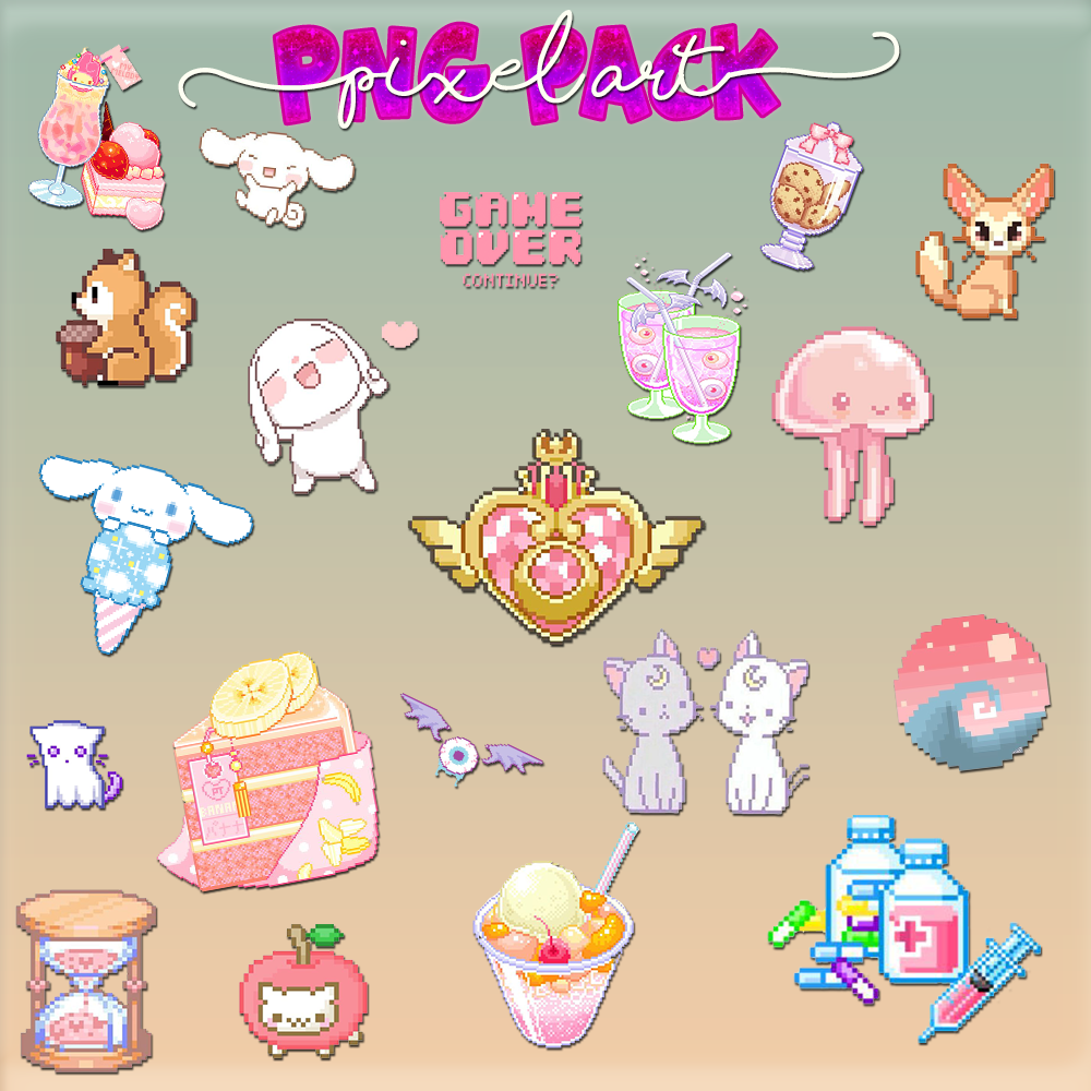 Pack PNG - Pixel Art by sssweatlikejello on DeviantArt