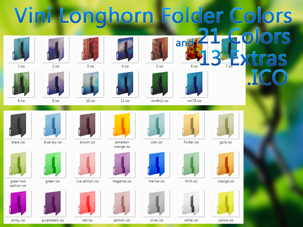 Vini Longhorn Folder Colors by Vinis13 on DeviantArt