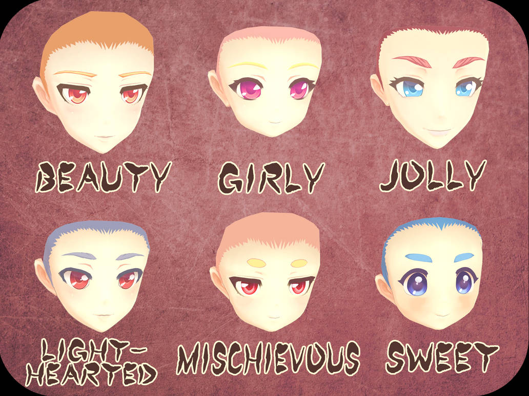 MMD Montecore Face Merge Pack - DL by OrientalCrimsonMMD on DeviantArt