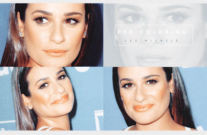 PSD coloring Lea Michele by ju23bel on DeviantArt