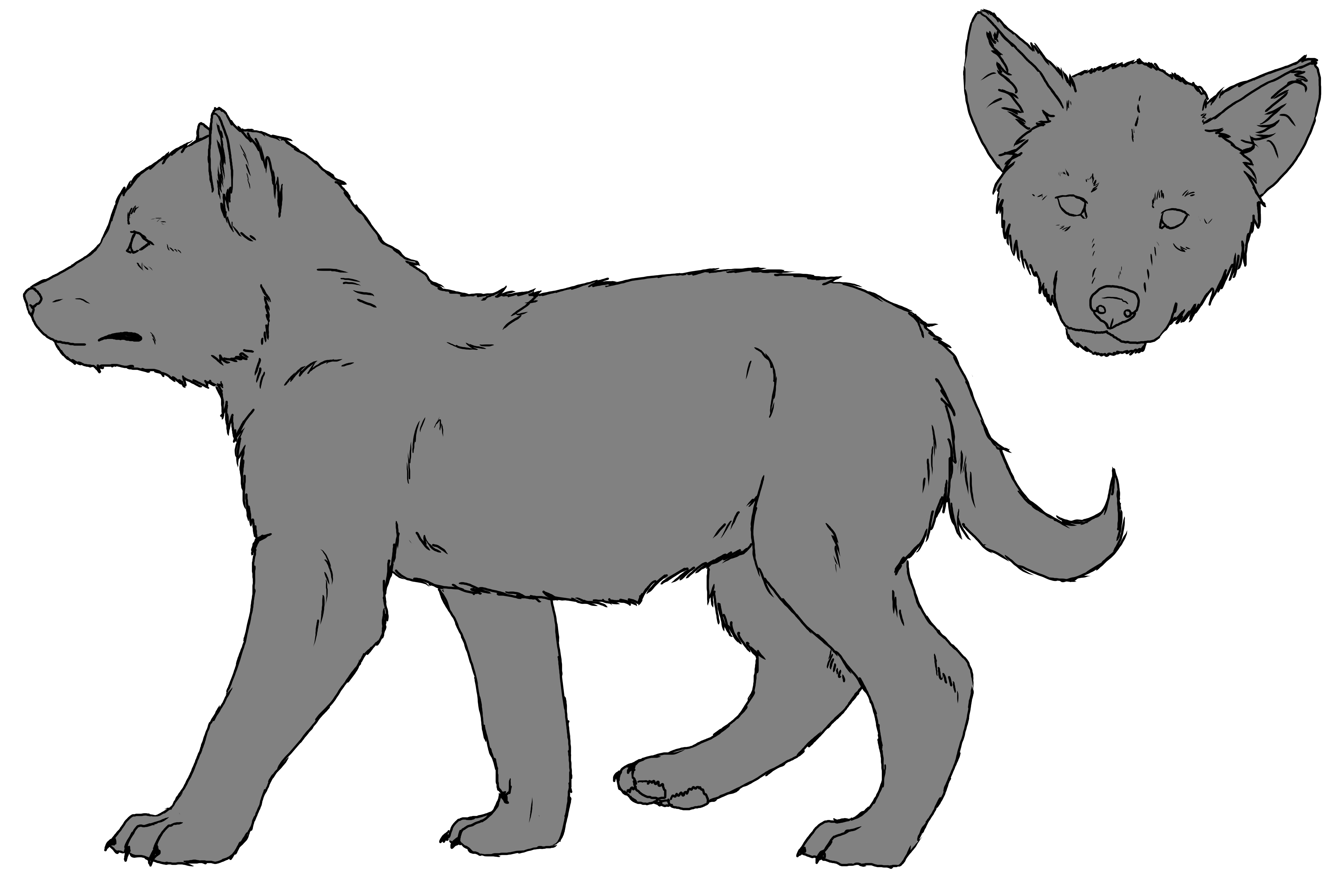 Wolf pup base - 20points to use by Matsi-Doodles on DeviantArt