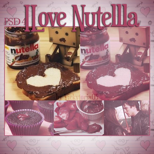 PSD 4: I Love Nutella by Vickytoria05 on DeviantArt