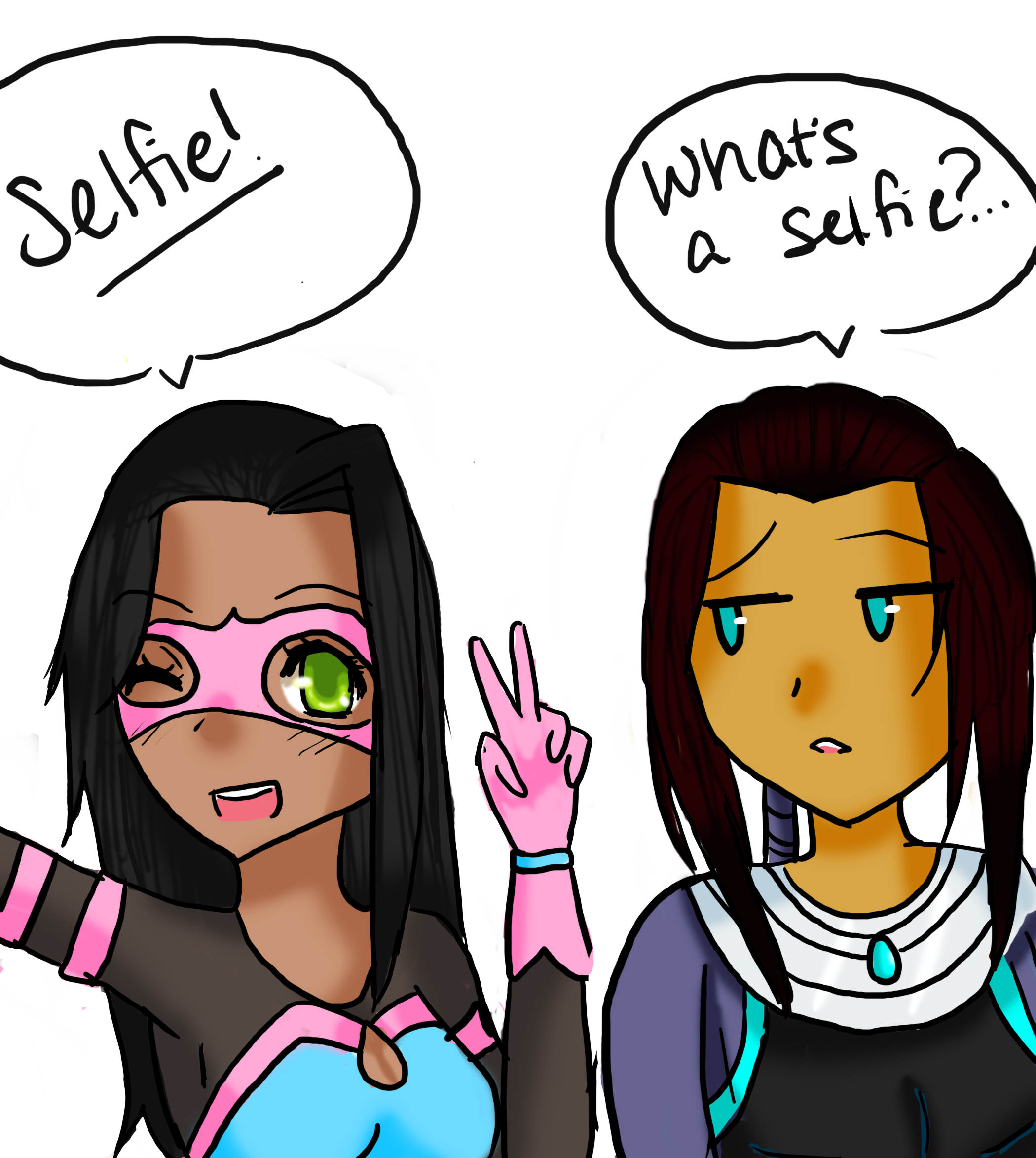 Selfie:Commission by XxLittleMissLivyxX on DeviantArt