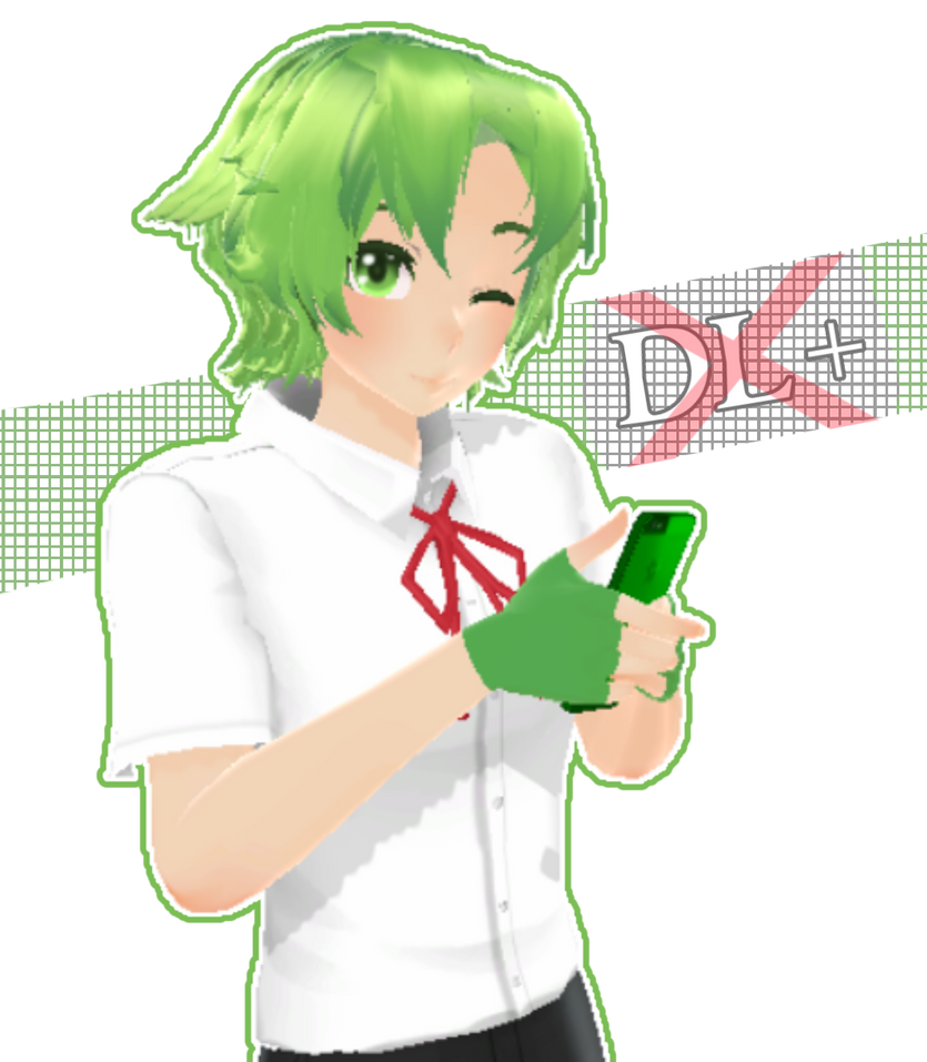 [MMD Yandere Simulator] TDA Male! Midori Gurin by SatoriHatsumi on DeviantArt