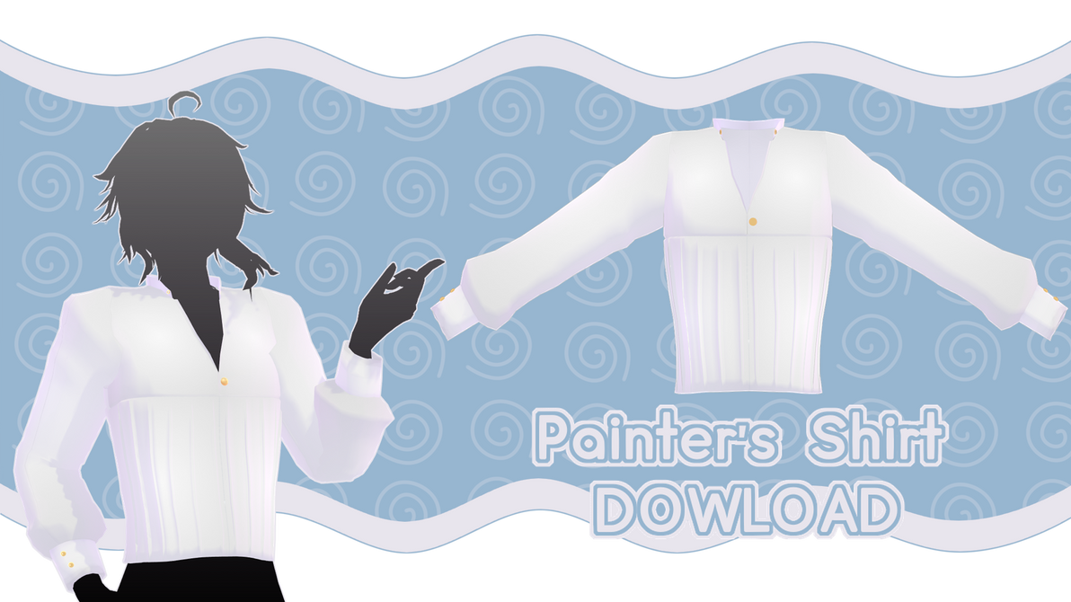 MMD painter's shirt DOWLOAD (P2U) by SukarettoG on DeviantArt