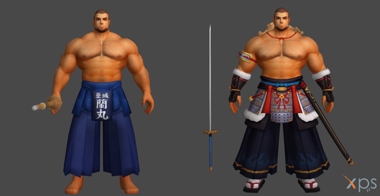 Gyee Ranmaru for XNALara by UchihaDEMS on DeviantArt