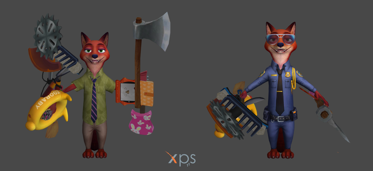 Zootopia Nick Wilde for XNALara by UchihaDEMS on DeviantArt