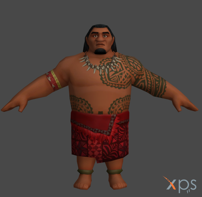 Disney Magic Kingdoms: Moana Chief Tui for XNALara by UchihaDEMS on ...