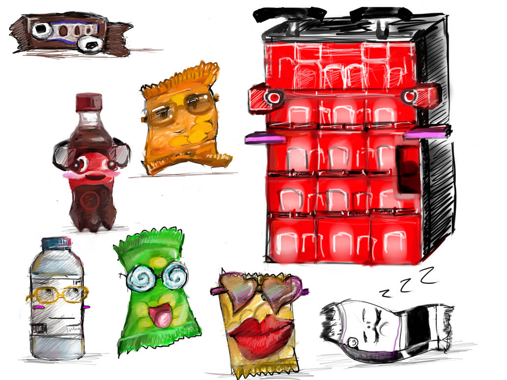 Character Design for Vending Machine by OmegaSila on DeviantArt