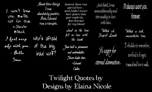 Twilight Quotes by nothinsacrednic on DeviantArt