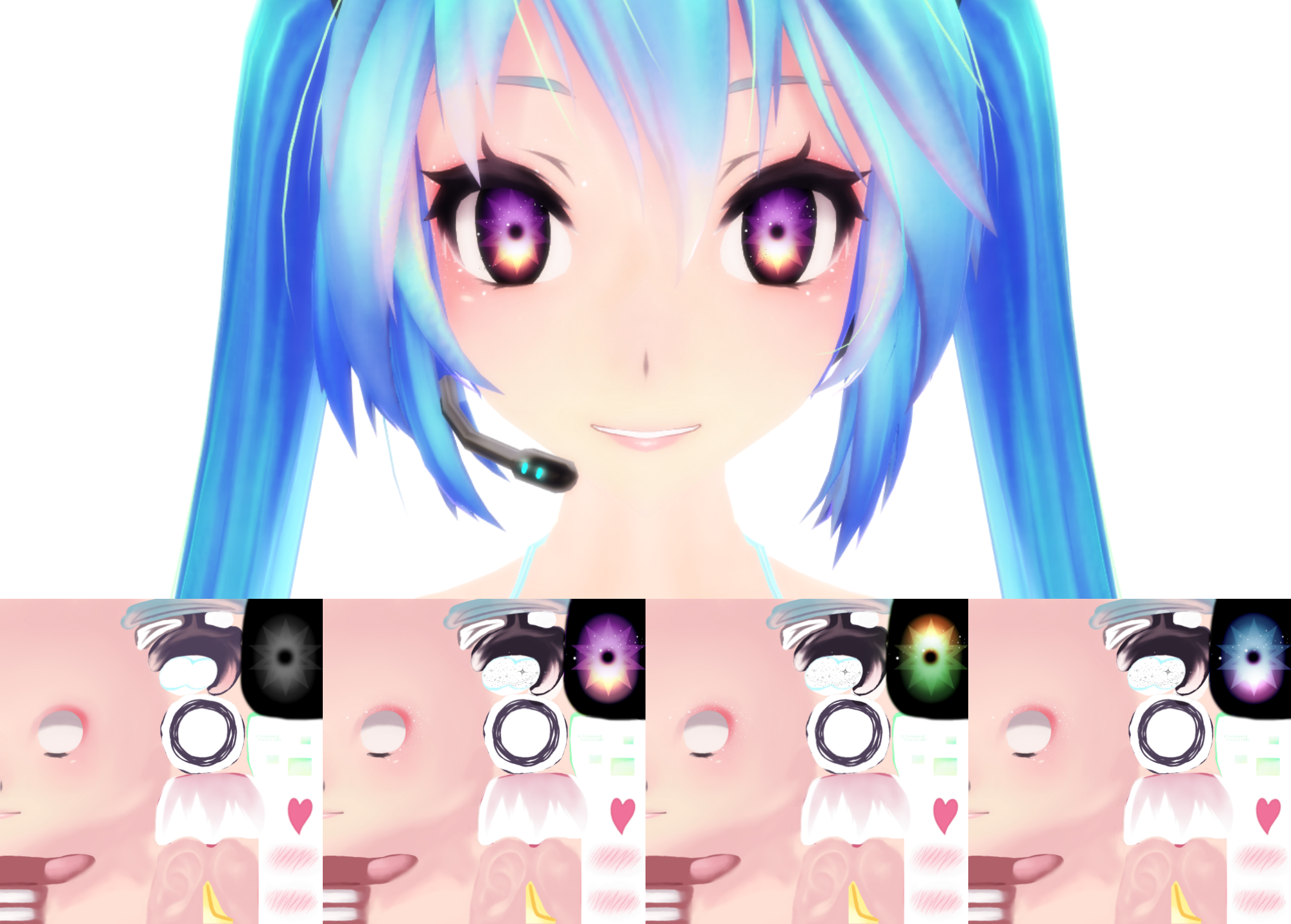 4+ TDA Stellar Face Texture by UtauRueCross on DeviantArt