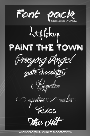 002 Font pack collected by Zaula by ZaulaGraphics on DeviantArt
