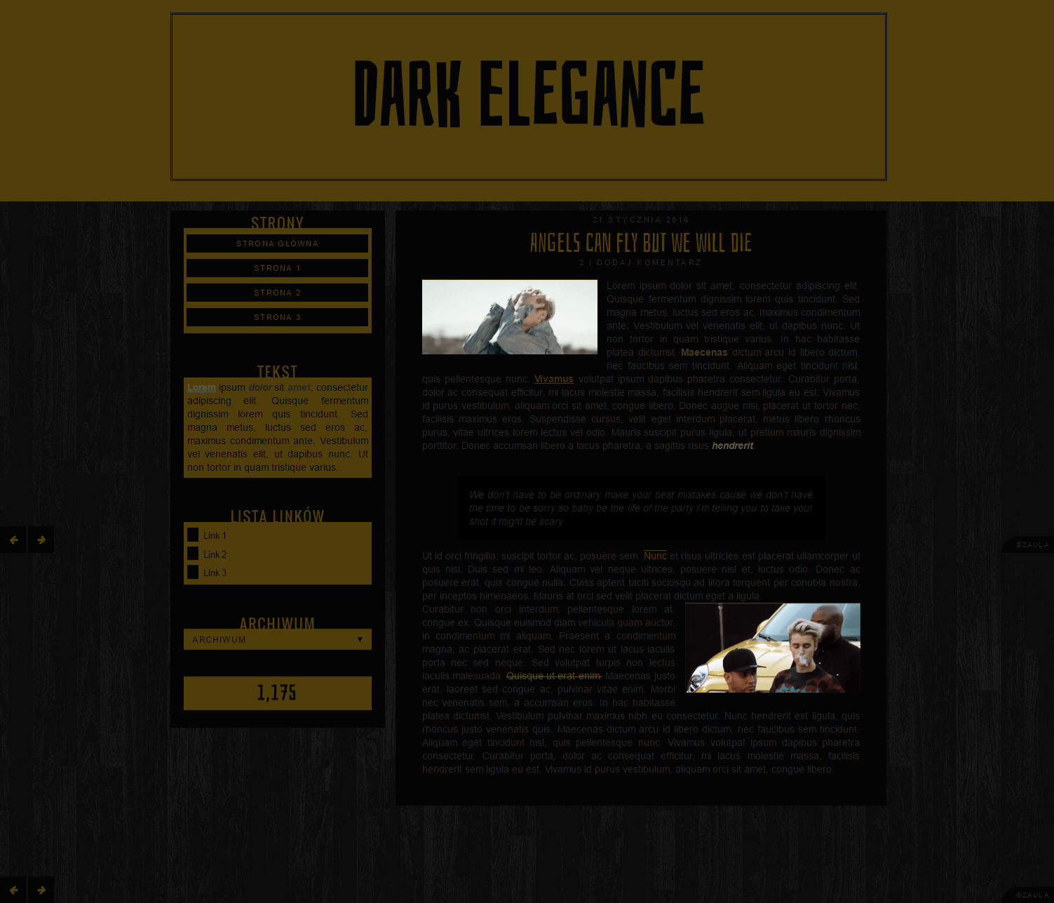 TEMPLATE: Dark elegance by ZaulaGraphics on DeviantArt