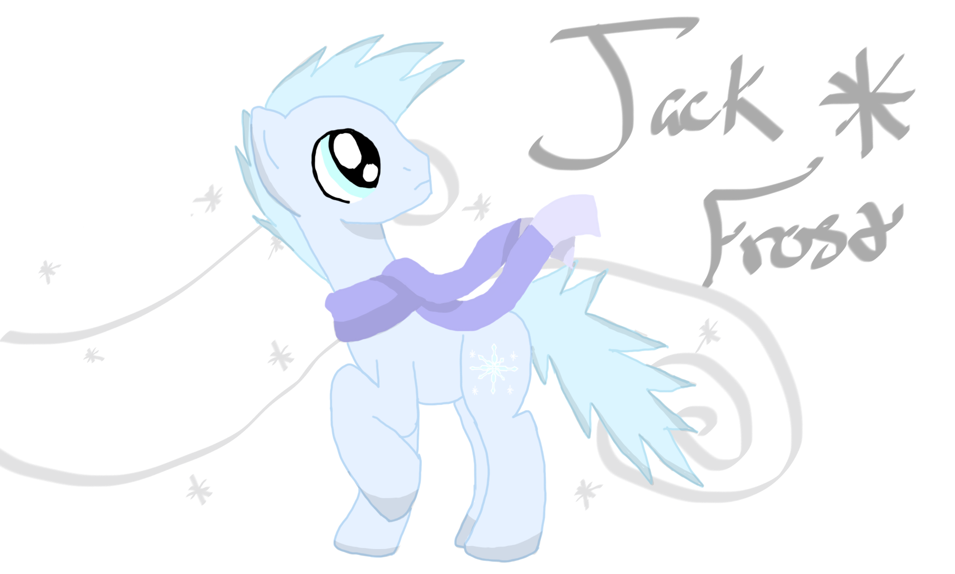 Jack Frost character design by PrettyPartPonies on DeviantArt