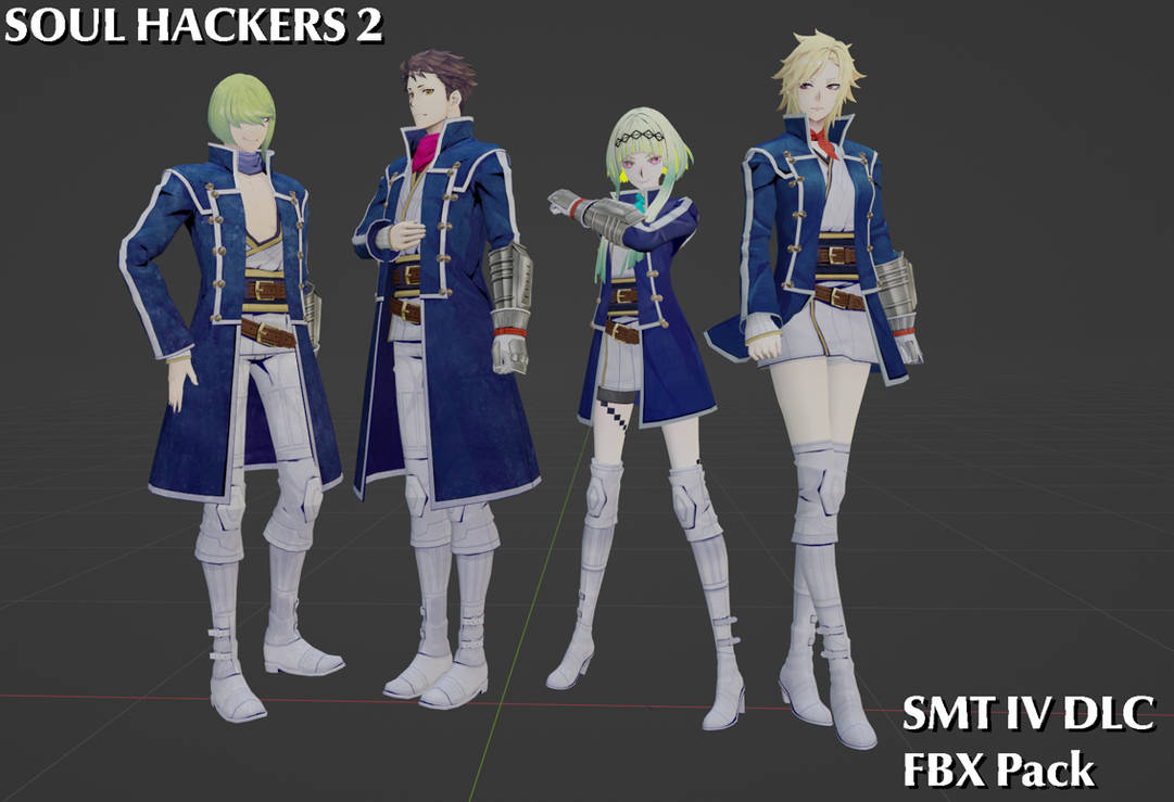 Soul Hackers 2 - SMT IV DLC Costumes FBX Pack by TLGR2014 on DeviantArt