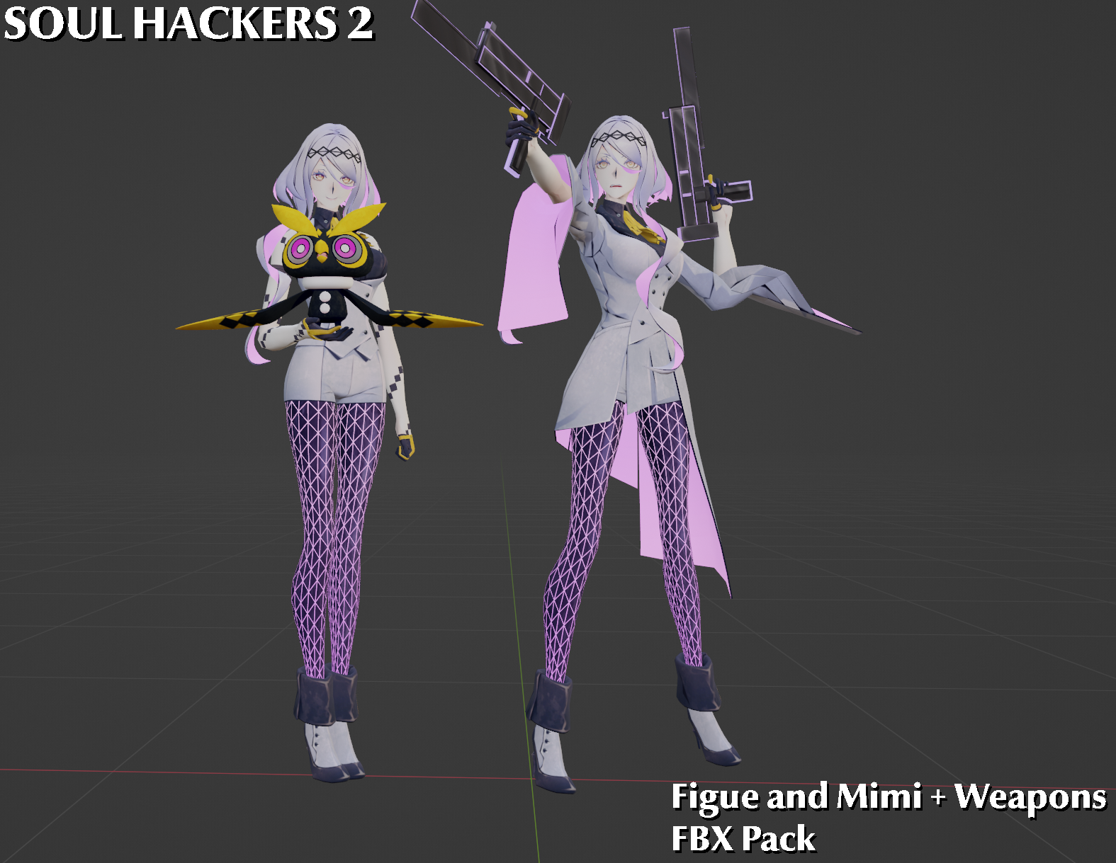 Soul Hackers 2 - Figue FBX Pack (2024) by TLGR2014 on DeviantArt