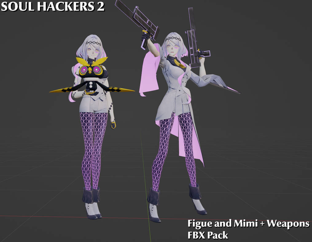 Soul Hackers 2 - Figue FBX Pack (2024) by TLGR2014 on DeviantArt