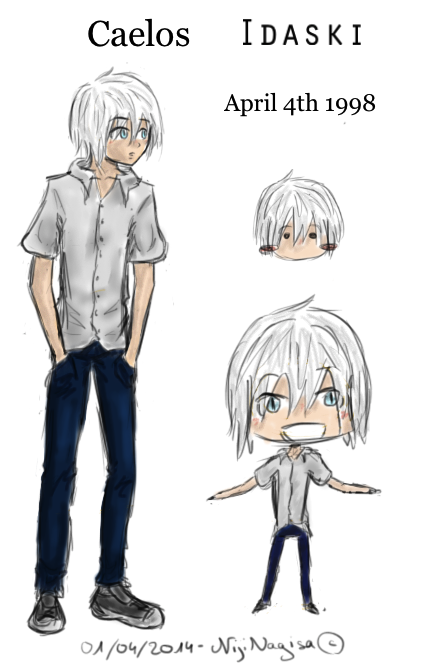 Caelos Idaski - Ref sheet by NijiNagisa on DeviantArt