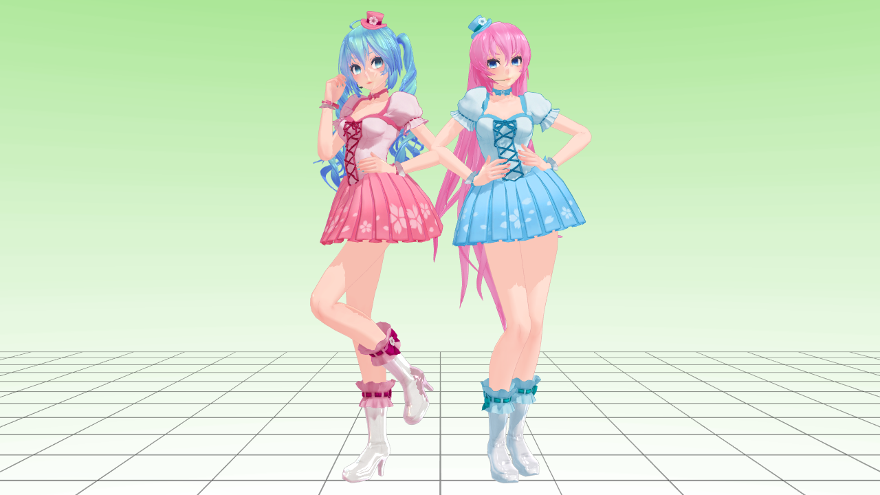 MMD Showcase + Models DL - Miku and Luka Idols by NatsuruTheCyberCat on ...