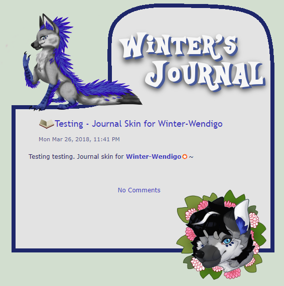 Commission - Journal Skin for Winter-Wendigo by asayyu on DeviantArt