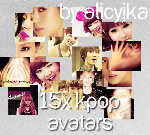 kpop avatars by alicyjka on DeviantArt