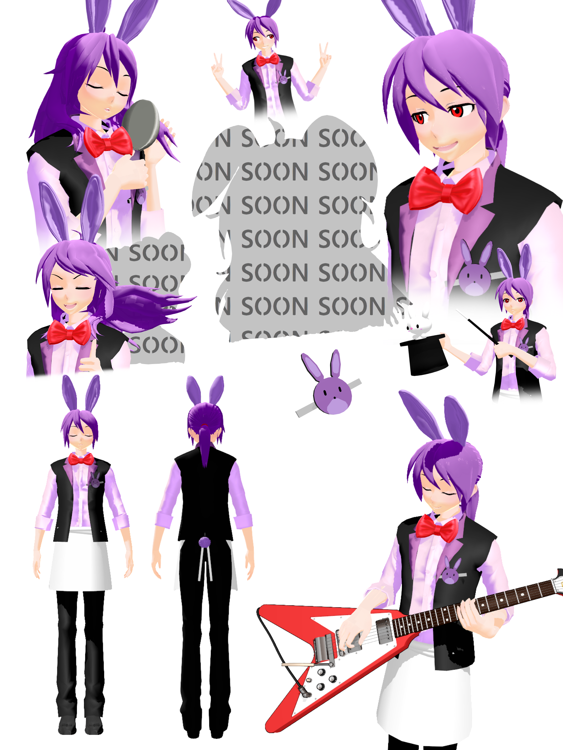 Mmd X Fnaf Bonnie Ds Pole Bear By Szamankagaja On Deviantart