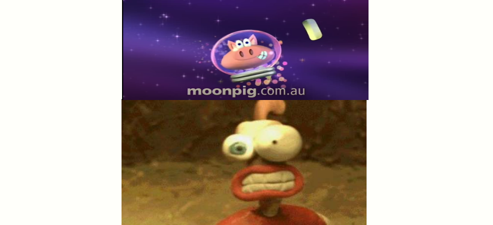 Klaymen is scared of Moonpig.com Advert by madockd on DeviantArt