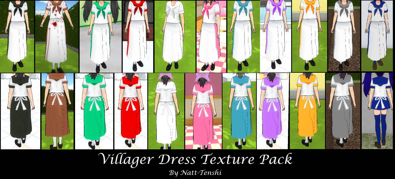 Villager Dress Texture Pack by Natt-Tenshi on DeviantArt