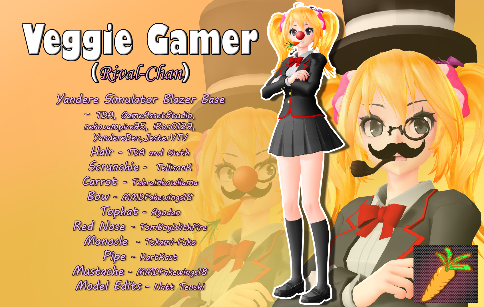 [MMD] Veggie Gamer - Rival-Chan +DL by Natt-Tenshi on DeviantArt