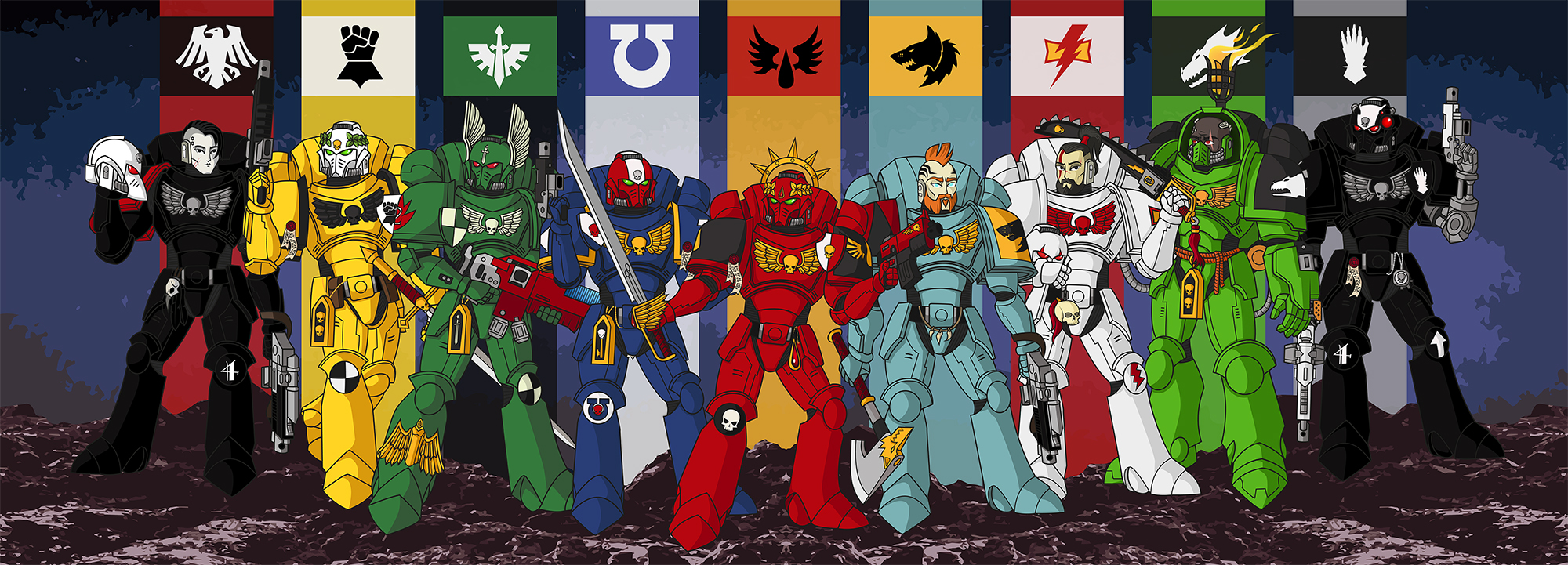 First Founding Chapters at M42 by Reaprycon on DeviantArt