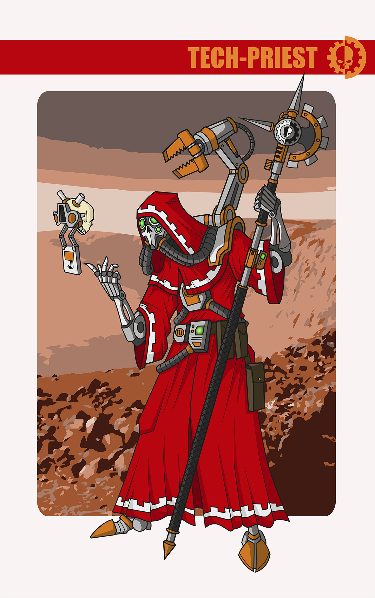 Tech-priest by Reaprycon on DeviantArt