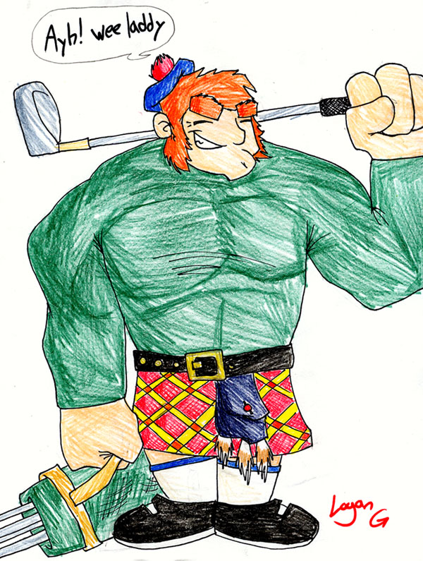 Big ol scottish golfer by shway--dude on DeviantArt