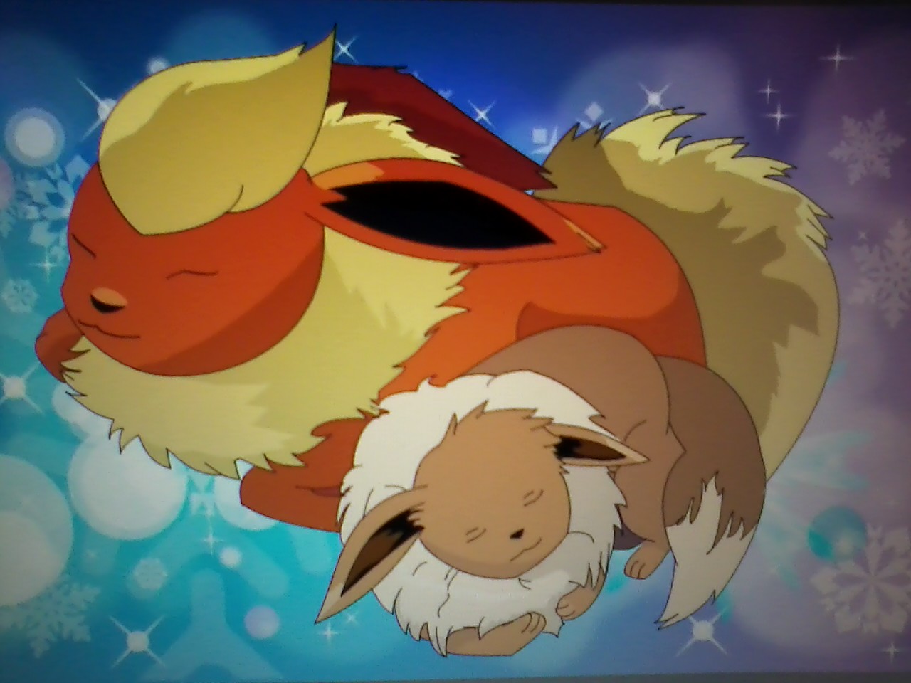 Eevee And Flareon Love