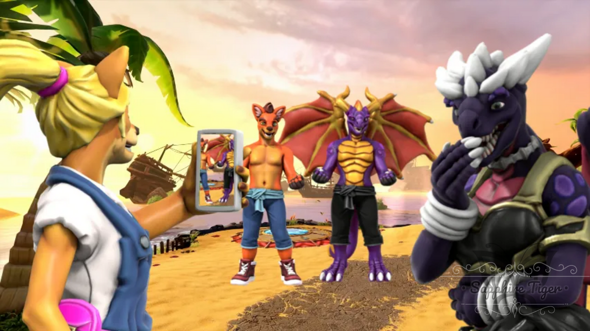 Crash and Spyro - Hero Forge by SadieB123 on DeviantArt