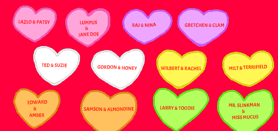 Conversation Hearts by FurryJori on DeviantArt