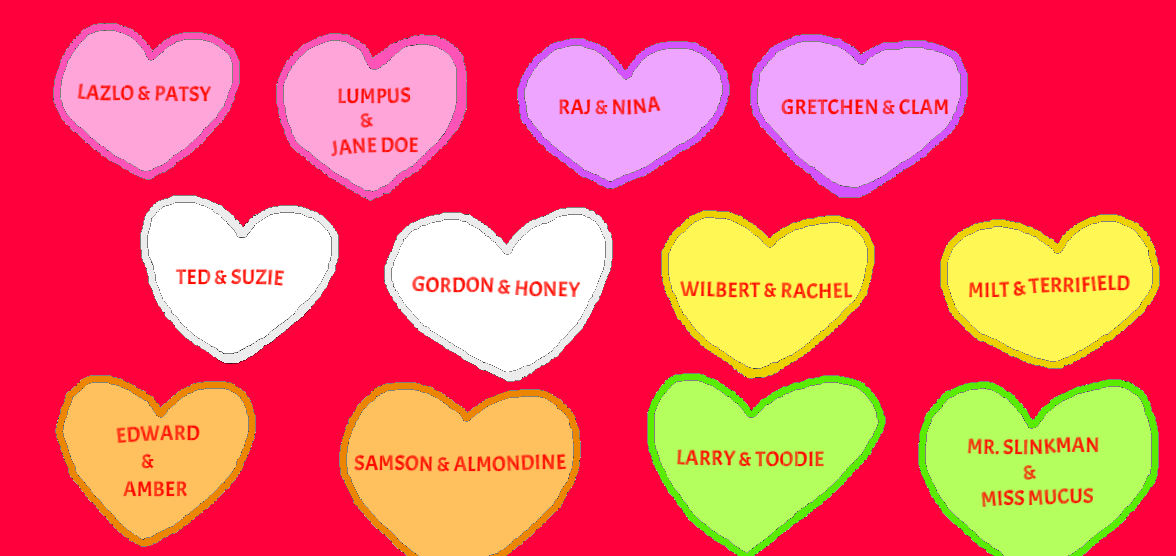 Conversation Hearts by FurryJori on DeviantArt