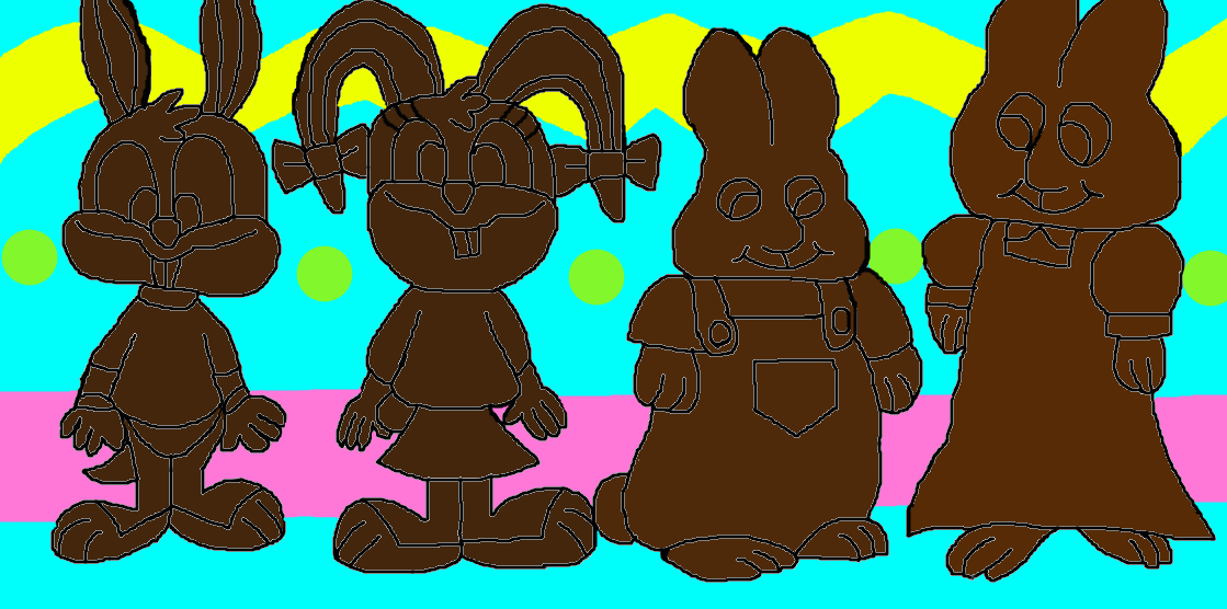 Buster Babs Max And Ruby Chocolate Bunnies By Furryjori On Deviantart