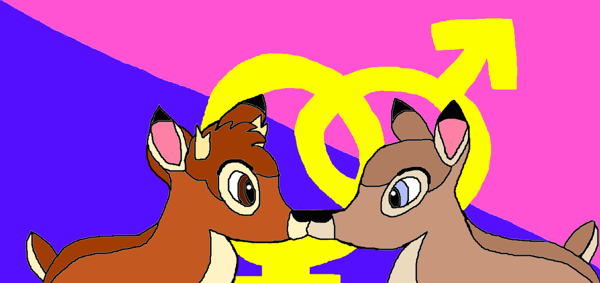Pride Week 1 Day 1: Bambi X Faline by FurryJori on DeviantArt