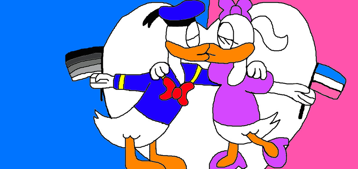 Pride Week 1 Day 3: Donald Duck X Daisy Duck by FurryJori on DeviantArt
